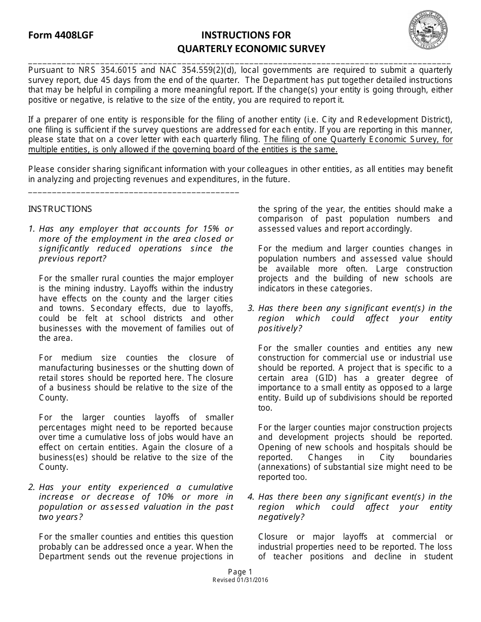 Download Instructions for Form 4408LGF Quarterly Economic Survey PDF ...