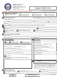 Nevada Copies Order Form - Fill Out, Sign Online and Download PDF ...
