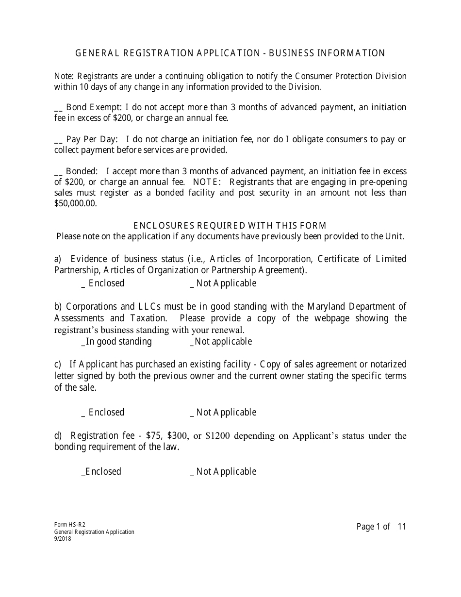 Form HS-R2 - Fill Out, Sign Online and Download Printable PDF, Maryland ...