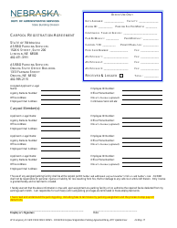 Nebraska Carpool Registration Agreement Form - Fill Out, Sign Online ...