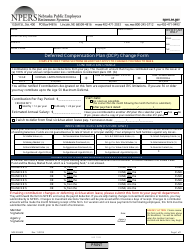 Form NPERS8000 Download Fillable PDF or Fill Online Deferred ...
