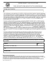 SBA Form 2463 Download Printable PDF or Fill Online Franchisor ...