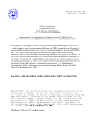 SBA Form 33 Download Fillable PDF or Fill Online Authorization to ...