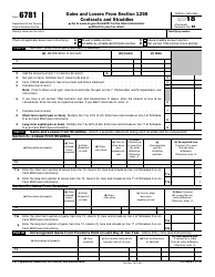 IRS Form 6781 - 2018 - Fill Out, Sign Online and Download Fillable PDF ...
