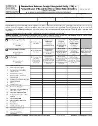 IRS Form 8858 Schedule M Download Fillable PDF or Fill Online ...