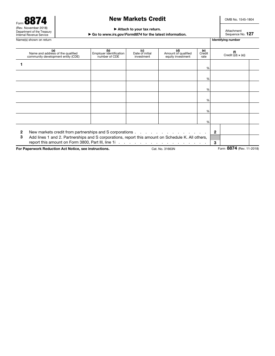 IRS Form 8874 - Fill Out, Sign Online and Download Fillable PDF ...