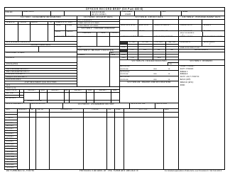 DA Form 4037-E Download Printable PDF or Fill Online Officer Record ...