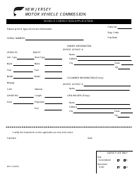 Form MVS-2 Download Fillable PDF or Fill Online Vehicle Correction ...