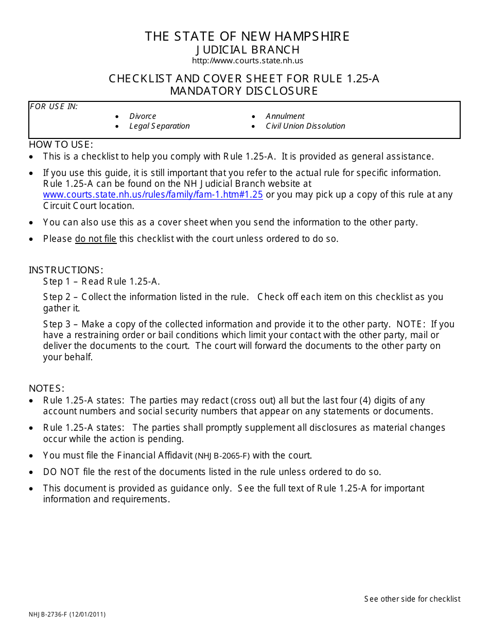 Form NHJB-2736-F - Fill Out, Sign Online and Download Printable PDF ...