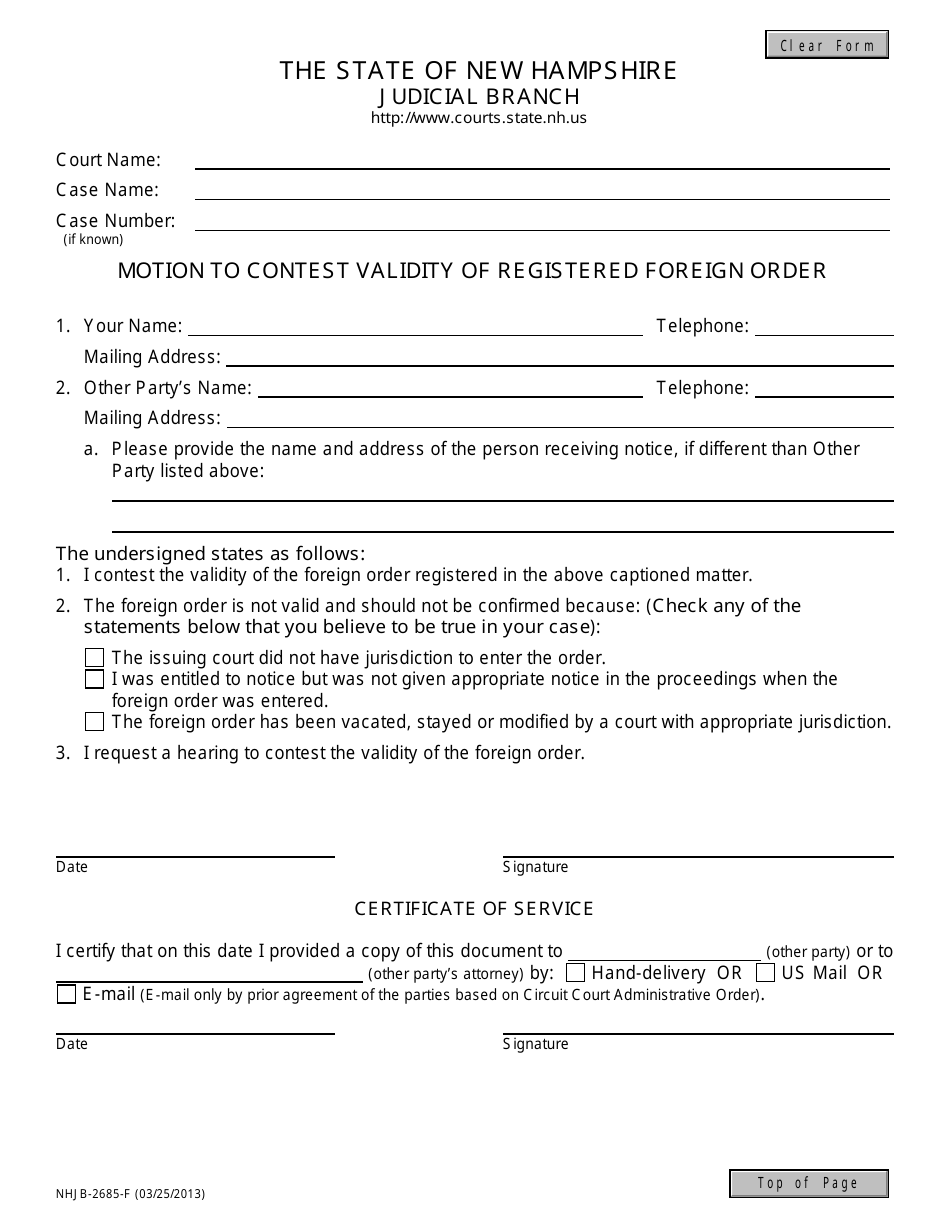 Form NHJB-2685-F - Fill Out, Sign Online and Download Fillable PDF, New ...