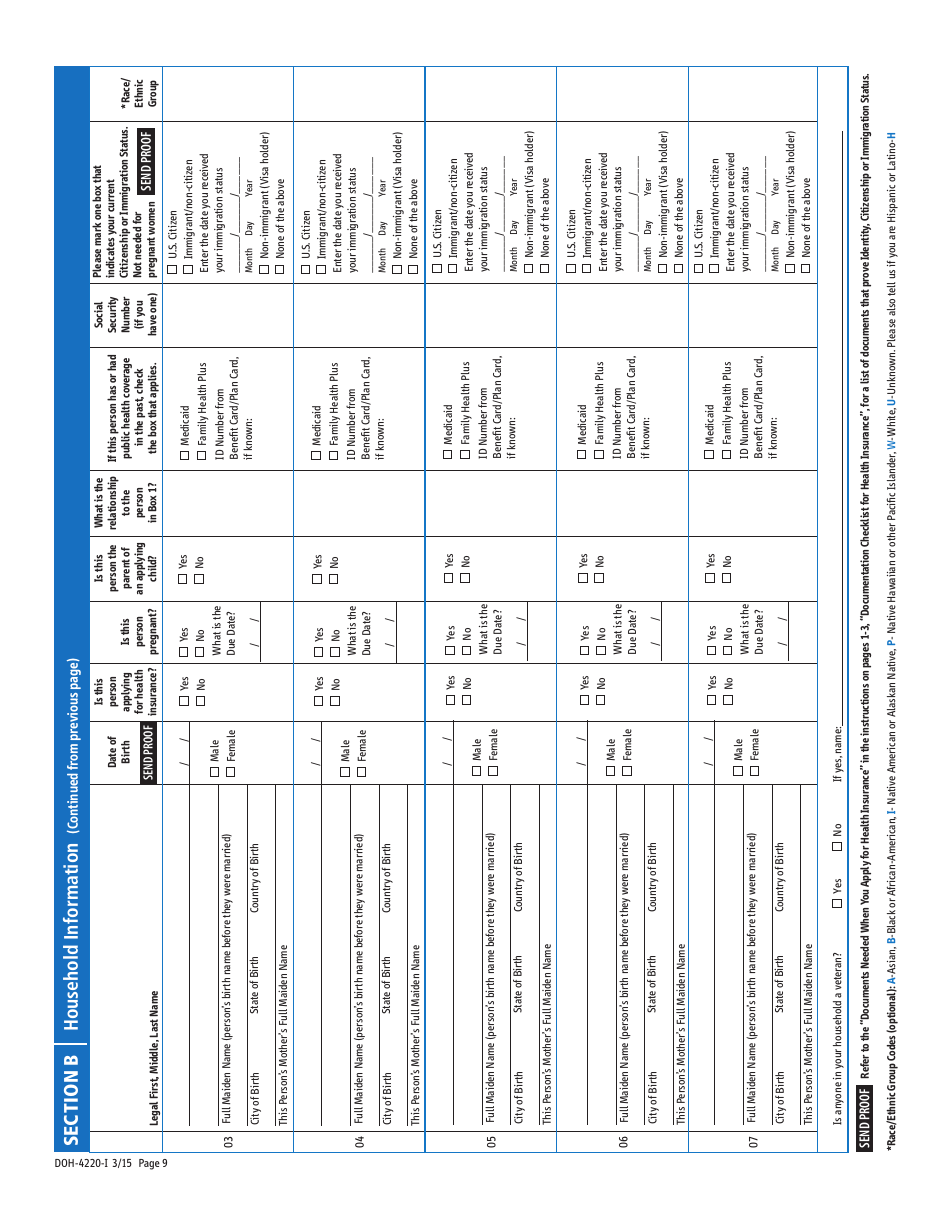Form DOH-4220 - Fill Out, Sign Online and Download Printable PDF, New ... Form DOH-4220 - Fill Out, Sign Online and Download Printable PDF, New ...