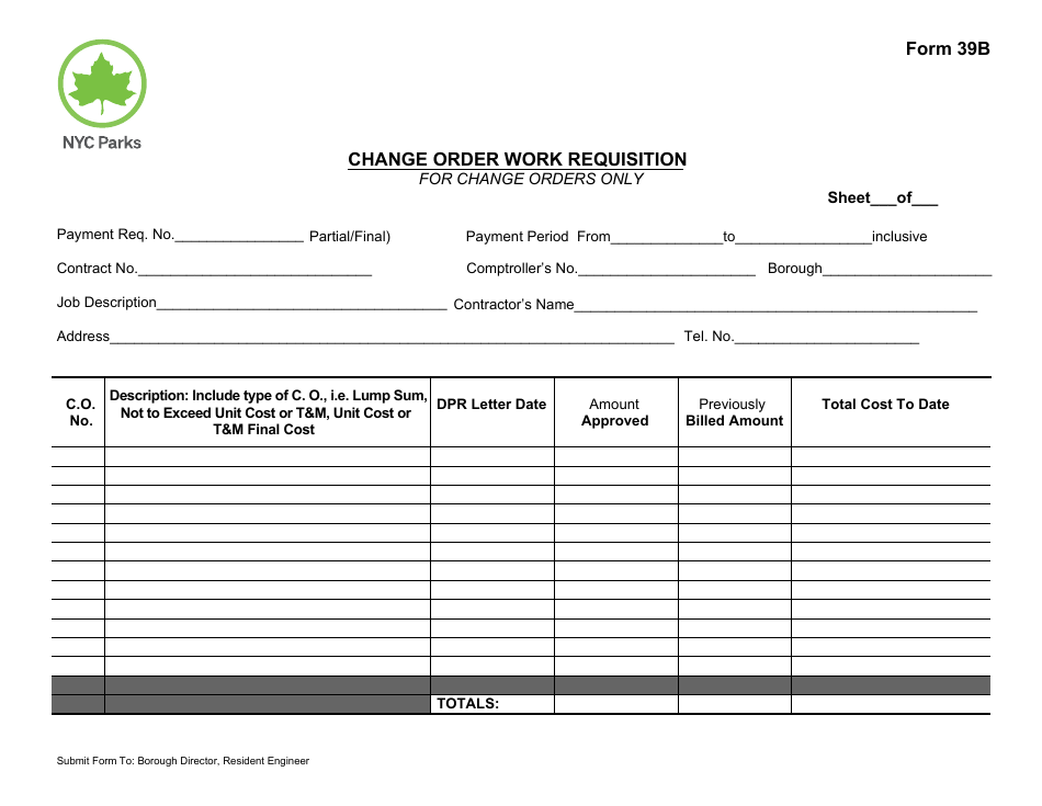 Form 39B - Fill Out, Sign Online and Download Fillable PDF, New York ...