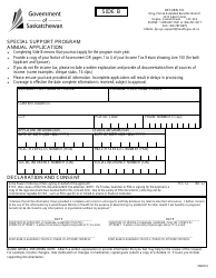 Side B Download Fillable PDF or Fill Online Special Support Program ...