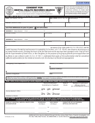 Form S.P.66 Download Fillable PDF or Fill Online Consent for Mental ...