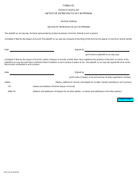 Form 15C Download Printable PDF or Fill Online Notice of Intention to ...