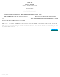 Form 23A Download Printable PDF or Fill Online Notice of Discontinuance ...