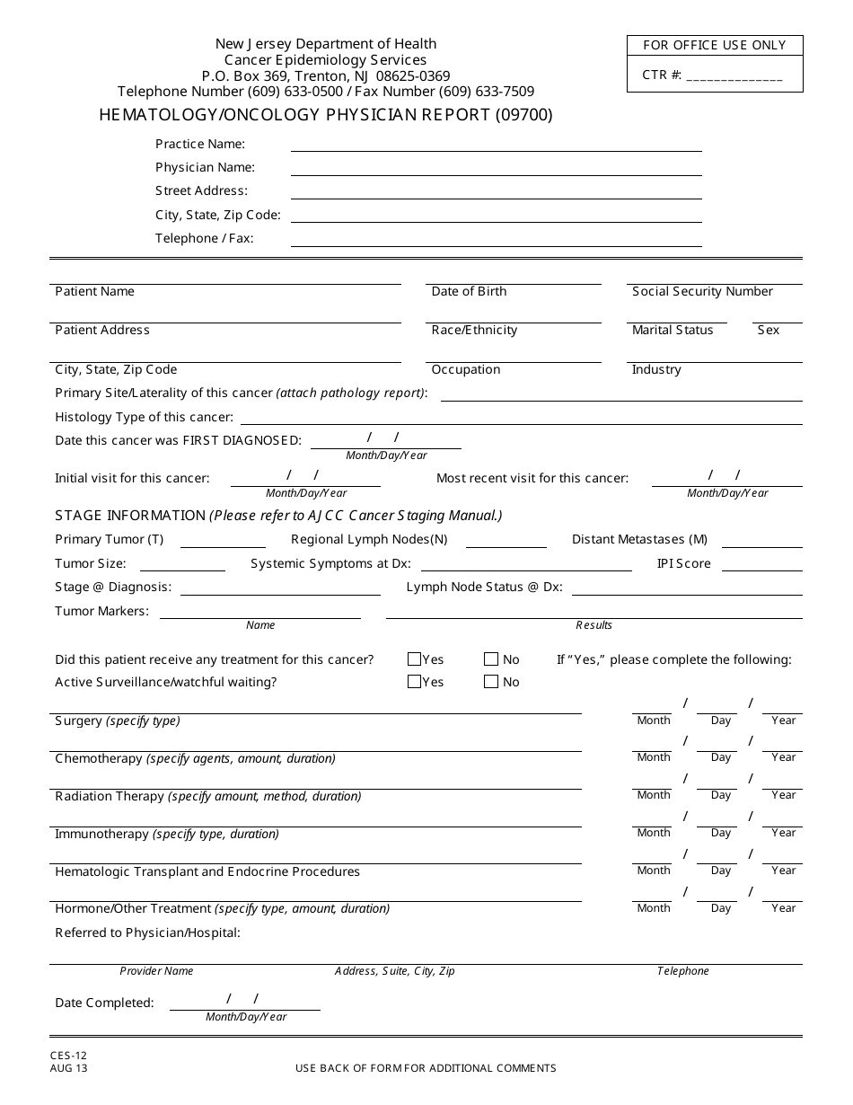 Form CES-12 - Fill Out, Sign Online and Download Printable PDF, New ...