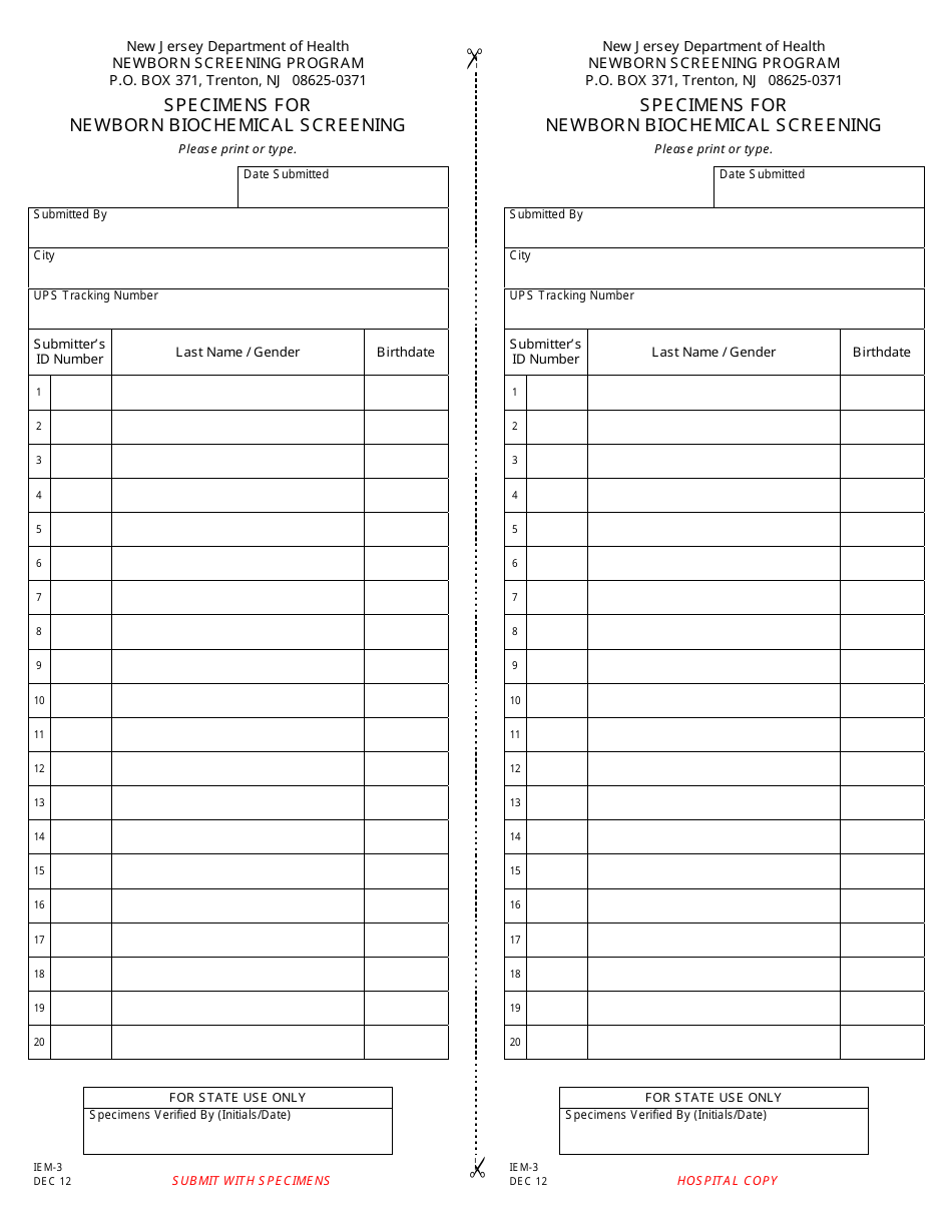 Form IEM-3 - Fill Out, Sign Online and Download Printable PDF, New ...