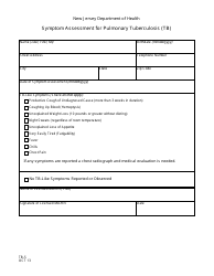 Form TB-5 Download Printable PDF or Fill Online Symptom Assessment for ...