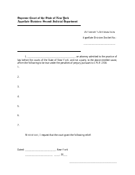 New York Attorney's Affirmation Download Printable PDF | Templateroller