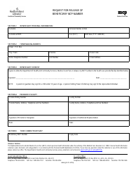 Newfoundland and Labrador Canada Request for Release of Beneficiary Mcp ...