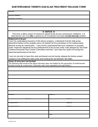 Form 25 Download Fillable PDF or Fill Online Subterranean Termite Sub ...