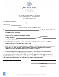 New Jersey Affidavit for out of Jurisdiction - Fill Out, Sign Online ...