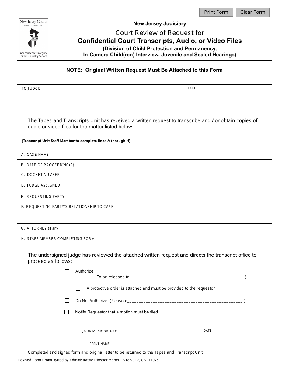 Form 11078 - Fill Out, Sign Online and Download Fillable PDF, New ...