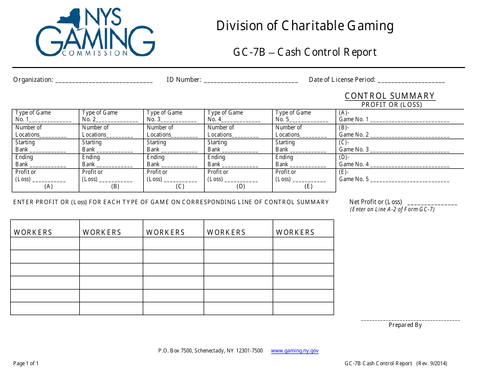 Form GC-7B - Fill Out, Sign Online and Download Printable PDF, New York ...