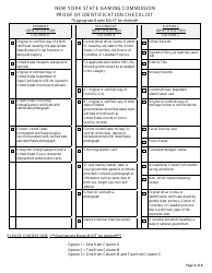 New York Proof of Identification Checklist - Fill Out, Sign Online and ...