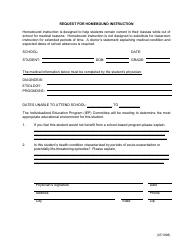 New Mexico Request for Homebound Instruction Download Printable PDF ...