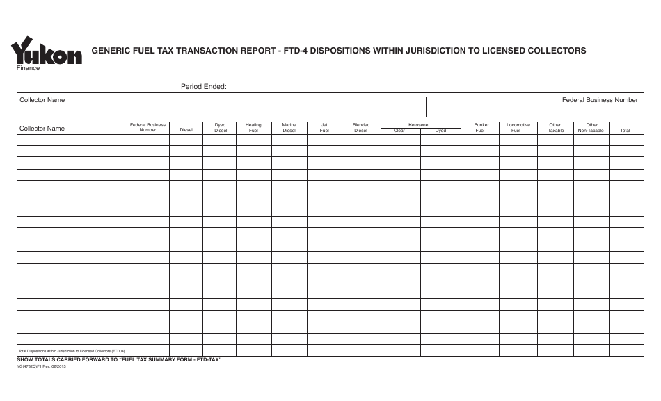 Form YG4782 - Fill Out, Sign Online and Download Printable PDF, Yukon ...