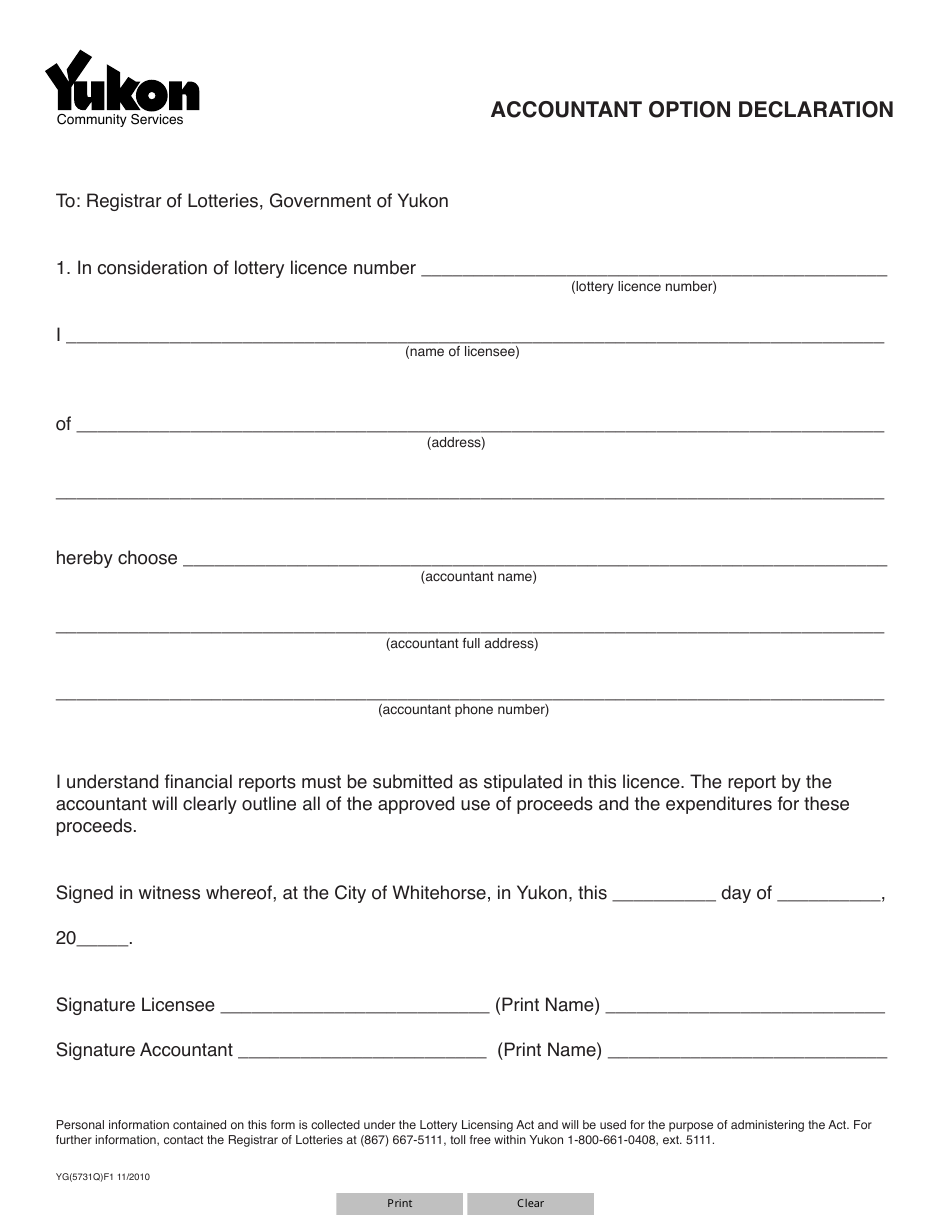 Form Yg5731 Fill Out Sign Online And Download Fillable Pdf Yukon Canada Templateroller