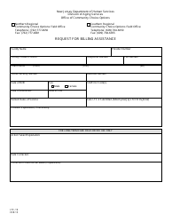 Form LTC-19 Download Printable PDF or Fill Online Request for Billing ...