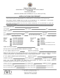 New Jersey Application for Permit - Fill Out, Sign Online and Download ...