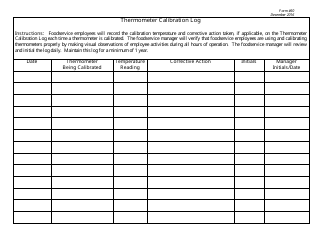 Form 50 Download Fillable PDF or Fill Online Thermometer Calibration ...