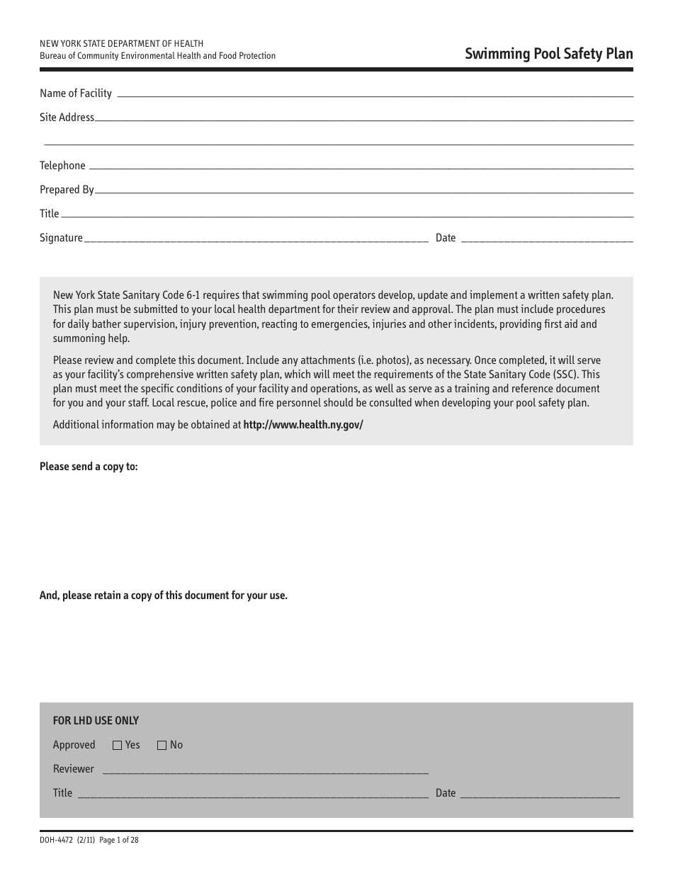 Form DOH-4472 - Fill Out, Sign Online and Download Fillable PDF, New ...
