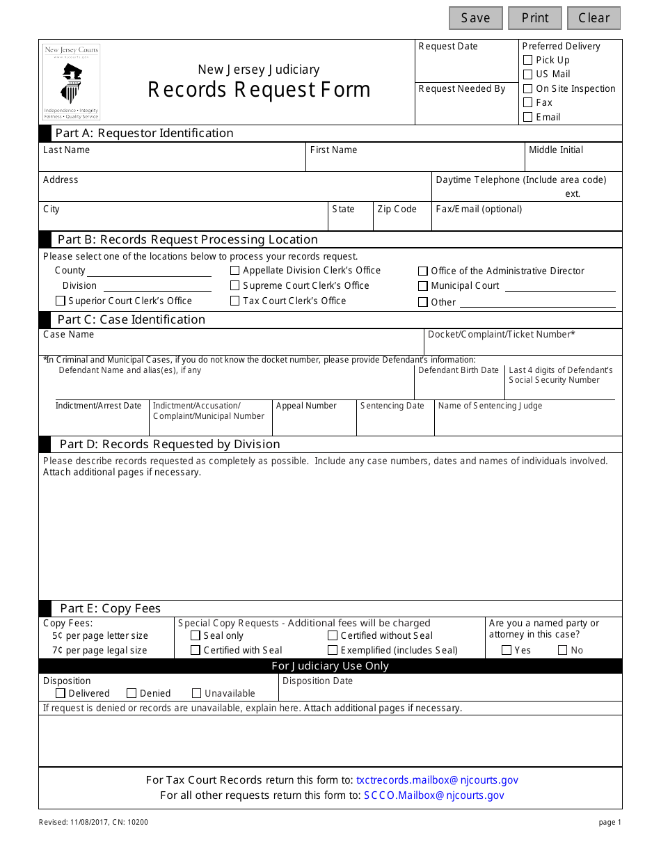 Form CN:10200 - Fill Out, Sign Online and Download Fillable PDF, New ...