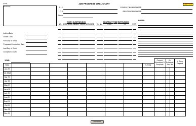 Form CONR549 Download Fillable PDF or Fill Online Job Progress Wall ...