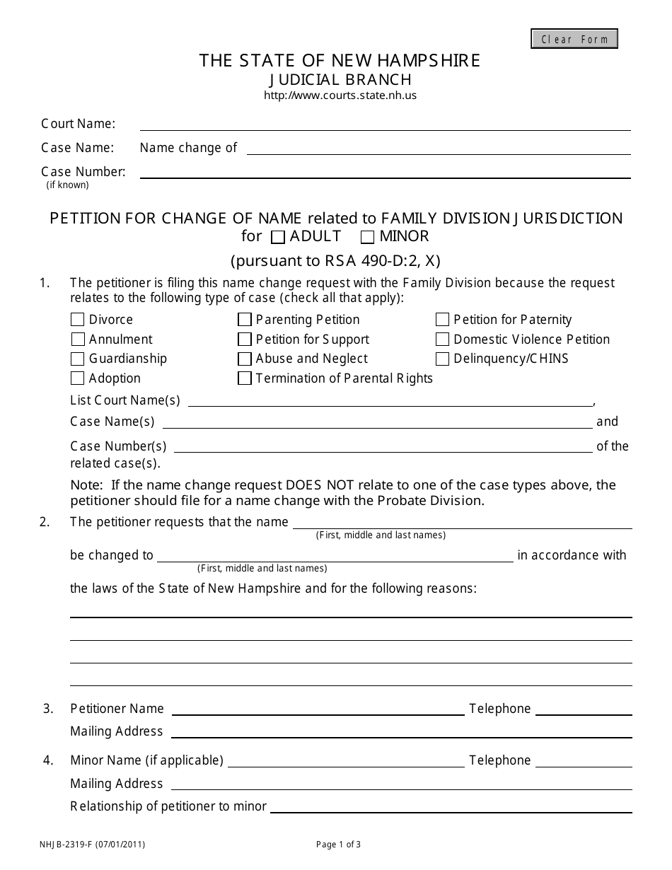Form NHJB-2319-F - Fill Out, Sign Online and Download Fillable PDF, New ...