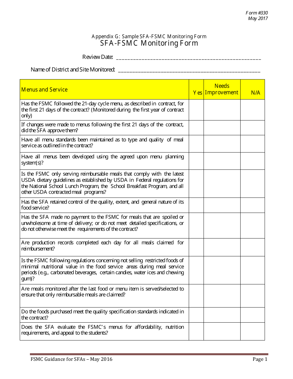 Form 330 Appendix G - Fill Out, Sign Online and Download Fillable PDF ...