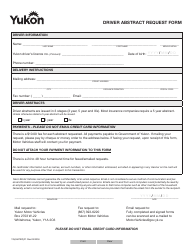 Form YG5947 Download Fillable PDF or Fill Online Driver Abstract ...
