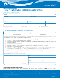 Form F (NWT8718) Download Fillable PDF or Fill Online Indigenous ...