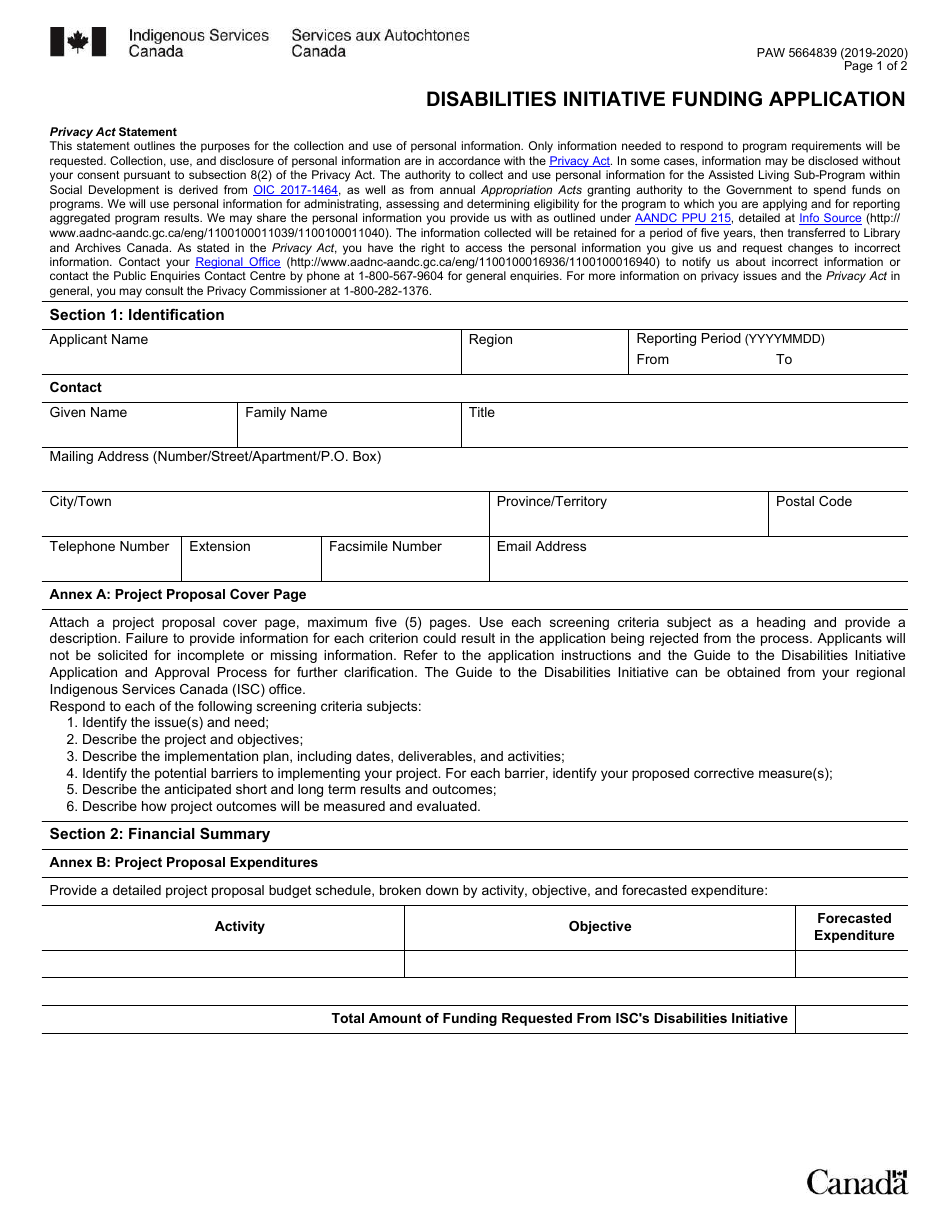 Form PAW5664839 - 2020 - Fill Out, Sign Online and Download Fillable ...