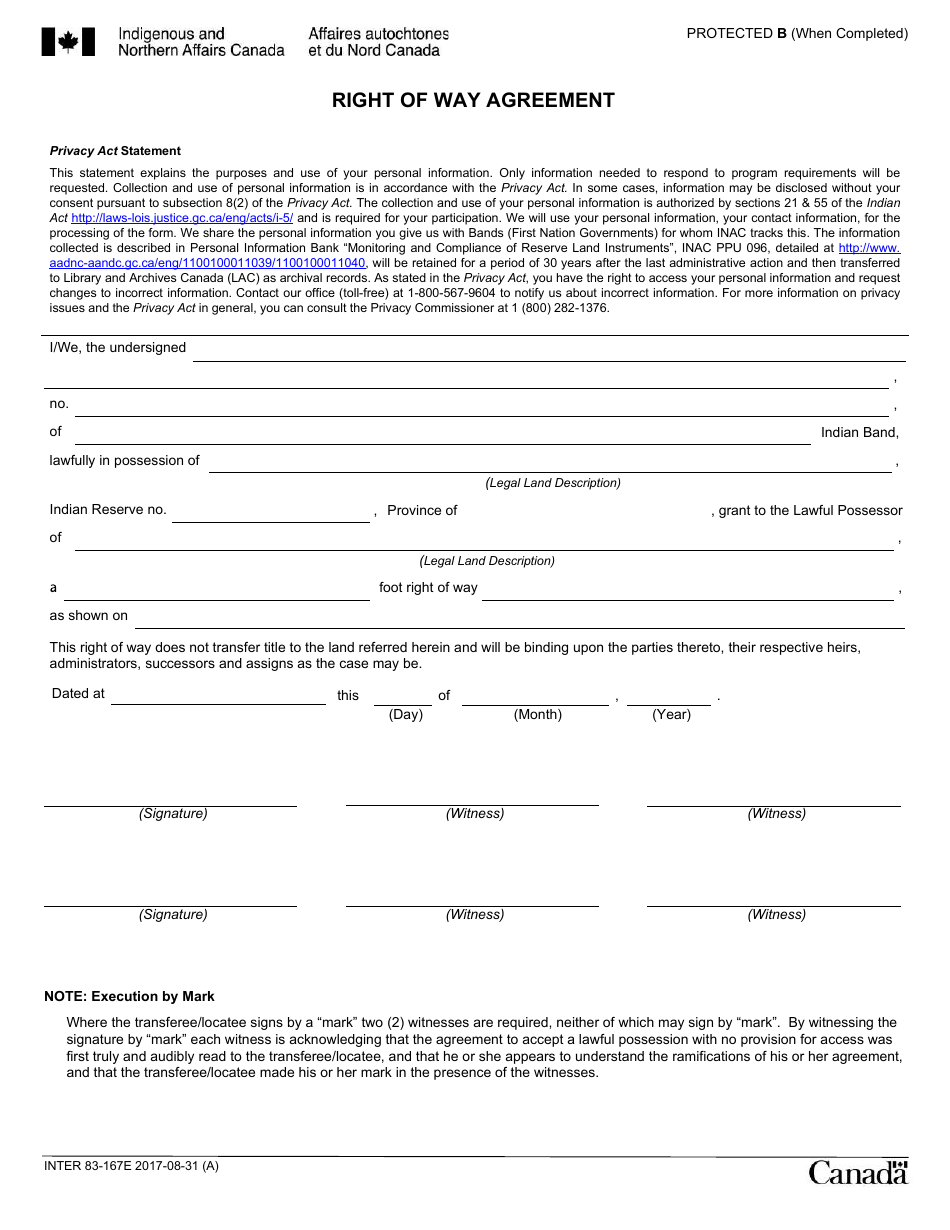 Form INTER83-167E - Fill Out, Sign Online and Download Fillable PDF ...