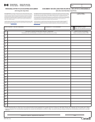 Form BSF186A Download Printable PDF or Fill Online Personal Effects ...