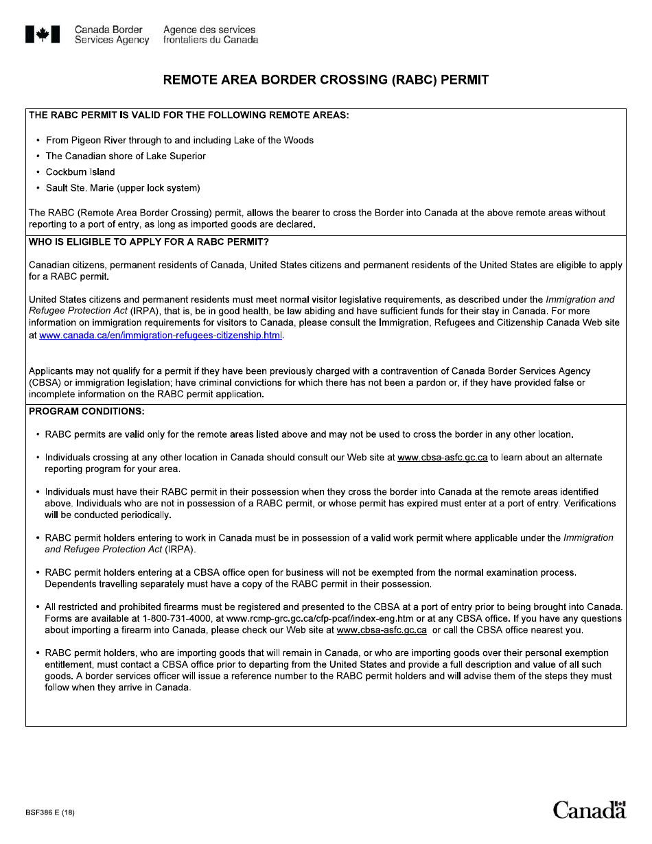 Form BSF386 - Fill Out, Sign Online and Download Fillable PDF, Canada ...