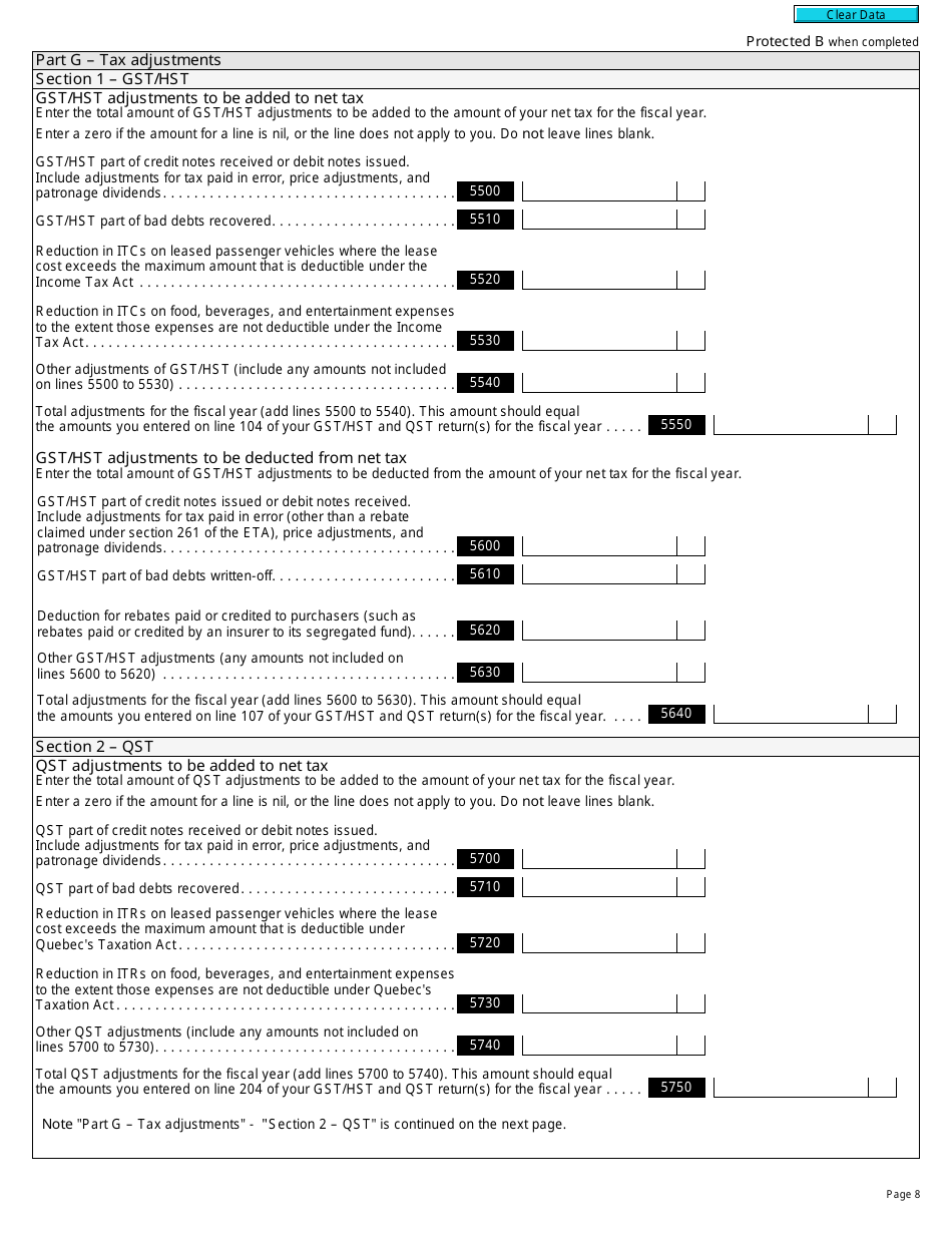 Form RC7291 - Fill Out, Sign Online and Download Fillable PDF, Canada ...