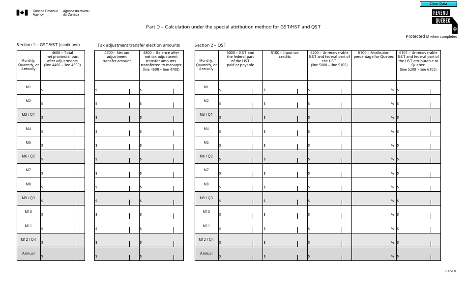 Form RC7294 - Fill Out, Sign Online and Download Fillable PDF, Canada ...