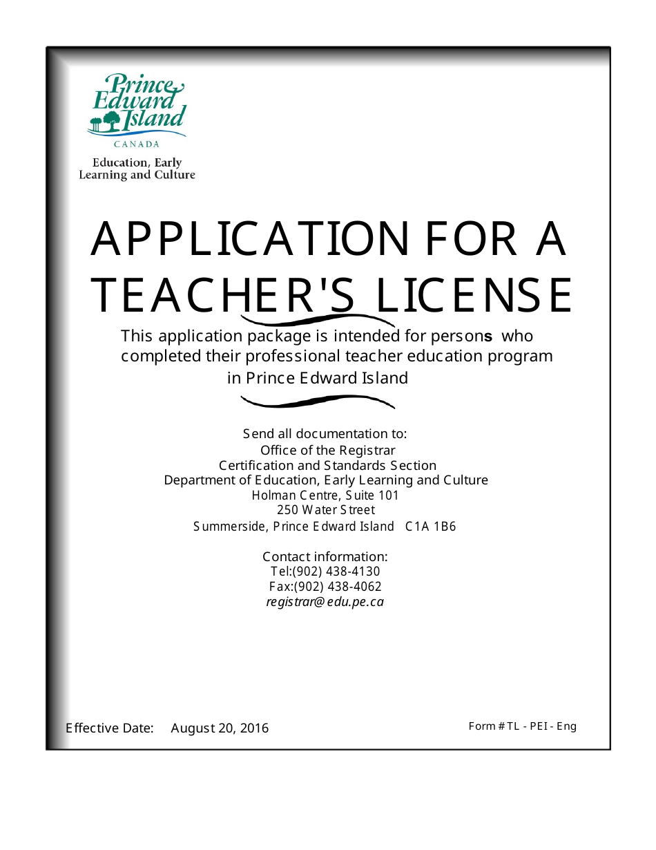 Form TL - PEI - ENG - Fill Out, Sign Online and Download Fillable PDF ...
